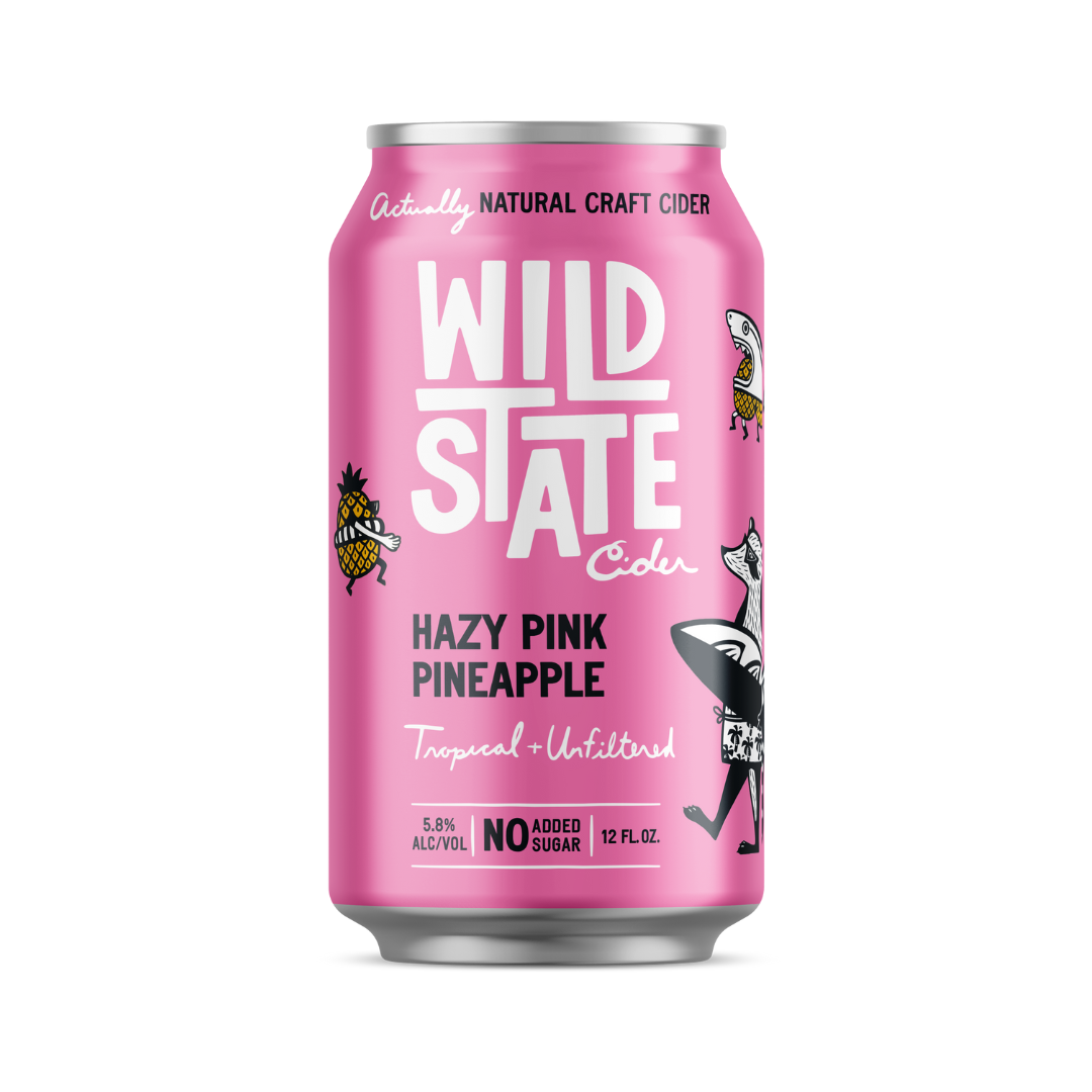 Hazy Pink Pineapple 4-Pack | Wild State Cider